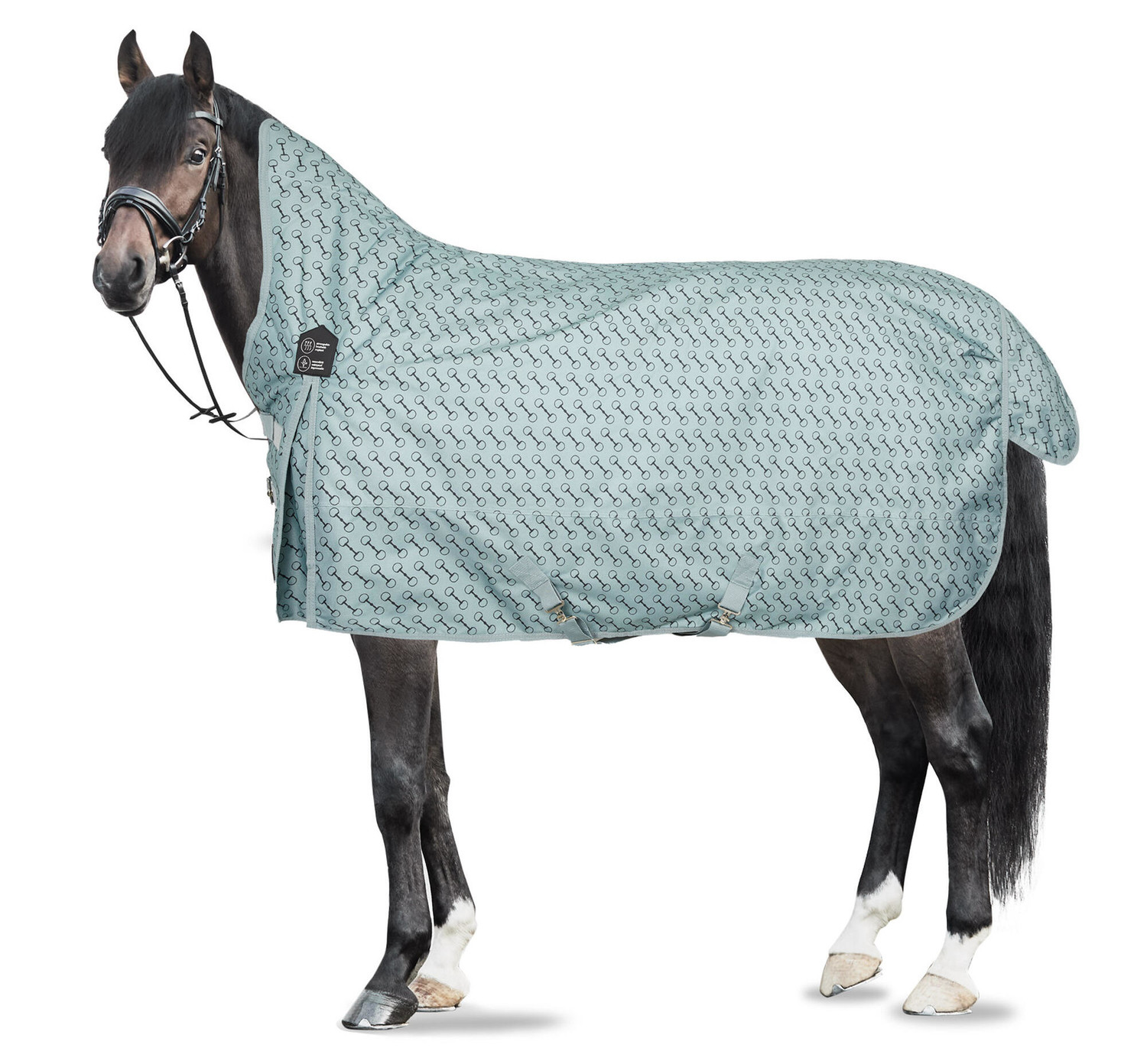 Derka Horze Avalanche padokowa z polarem Silver Blue - Cavallo