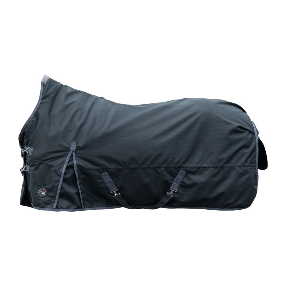 Derka padokowa HKM highneck Glasgow 1200D z polarem czarna - Cavallo